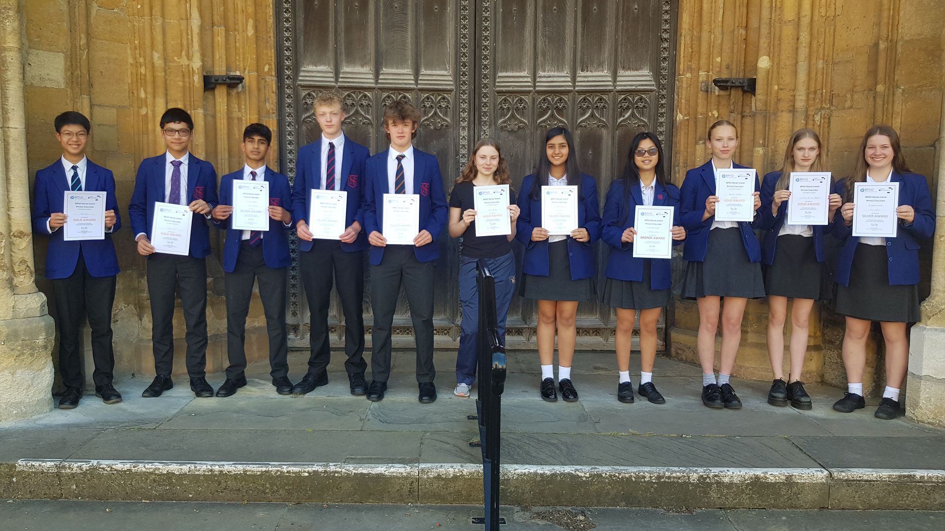 EXCEPTIONAL RESULTS FROM MIDDLE 5 IN THE JUNIOR PHYSICS CHALLENGE