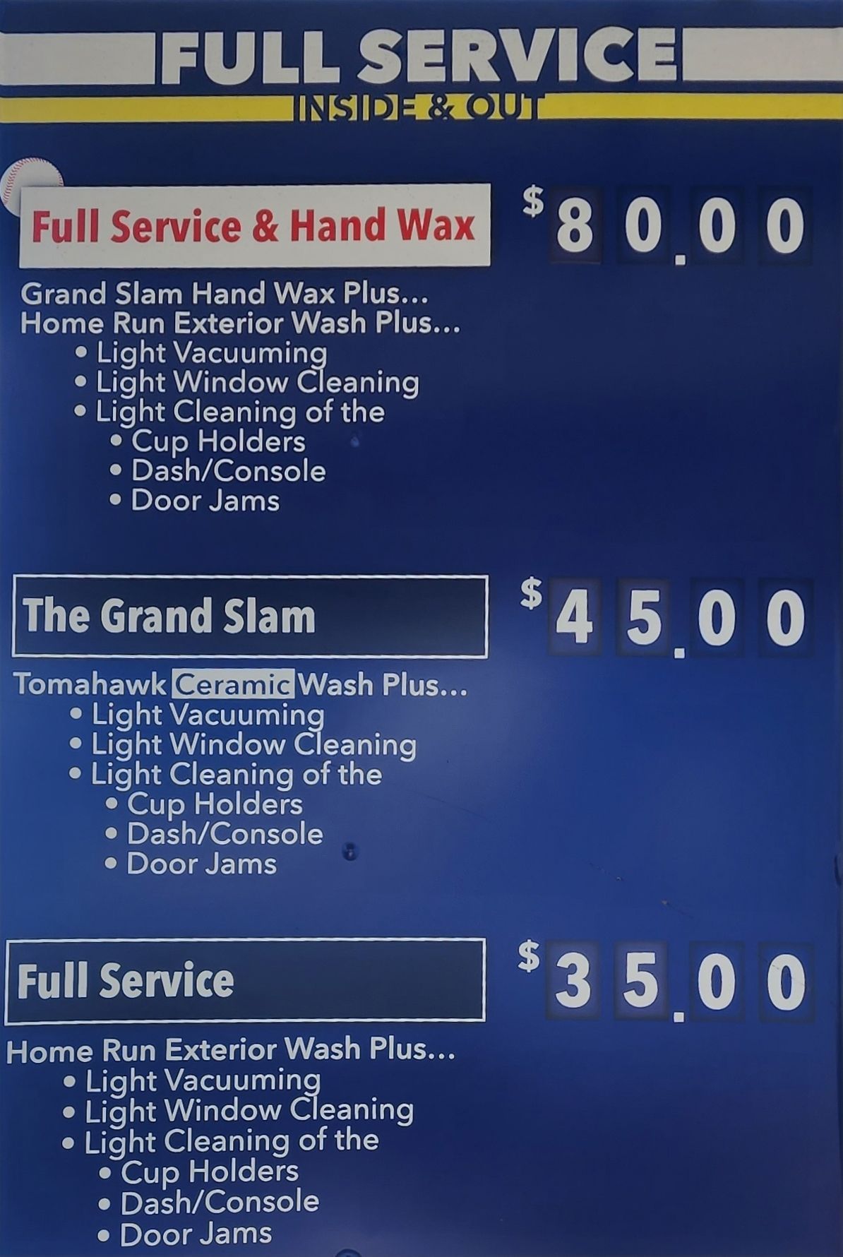 Grand Slam Car Wash Cumming Georgia