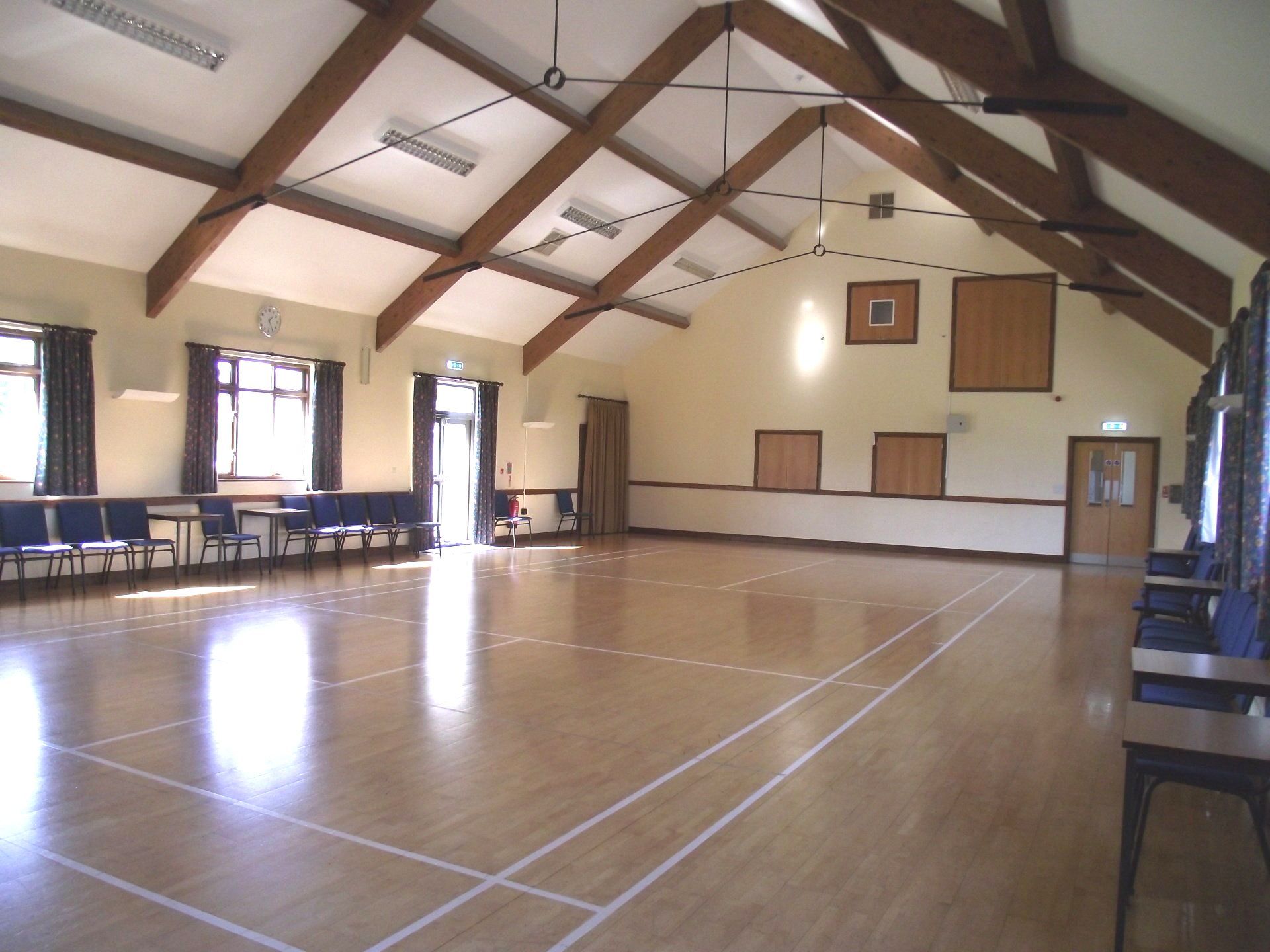 The main hall for hire.