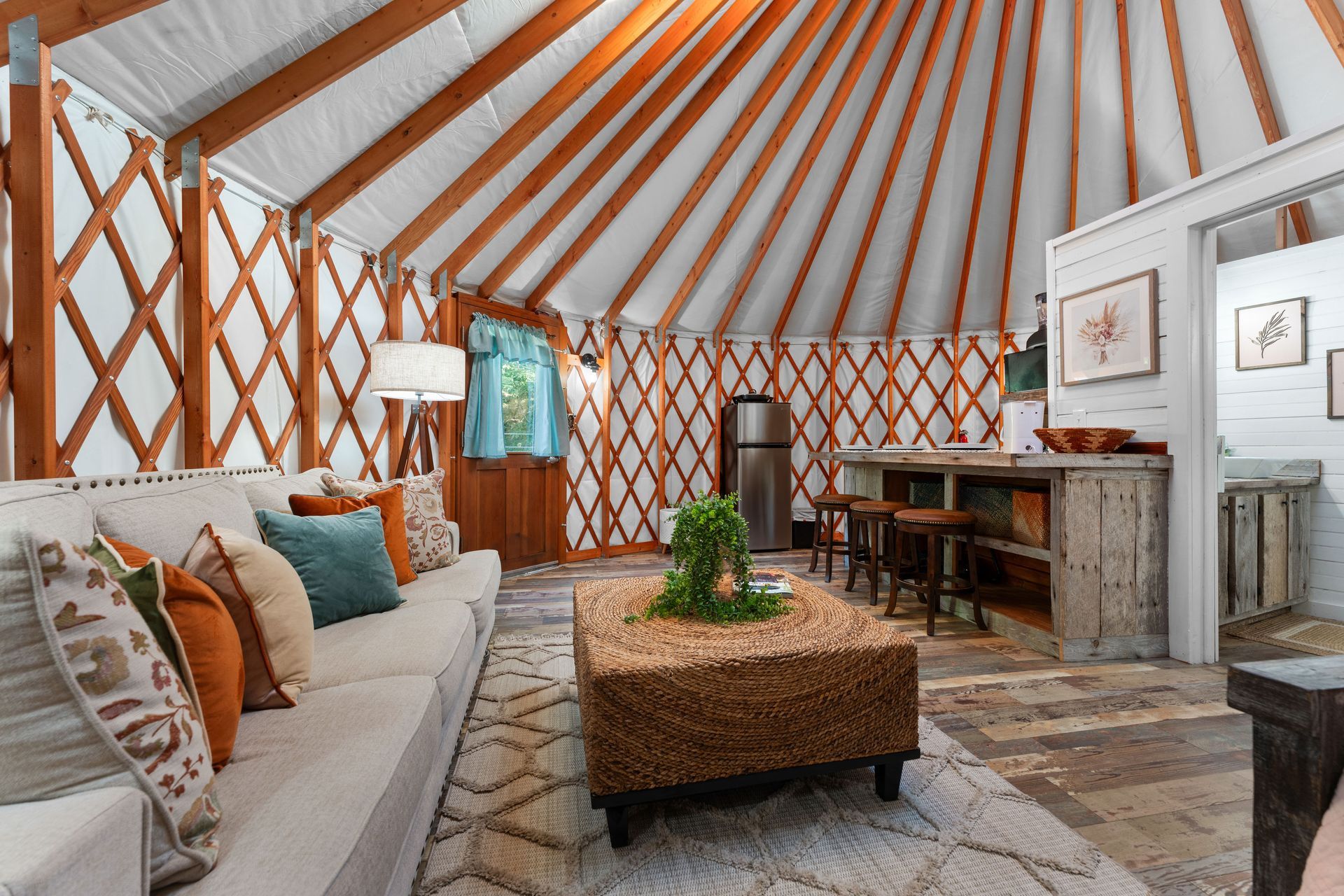 Sky-View Yurt Cabin Rentals | Sleeps 4 | Buffalo River | Nature's Loft