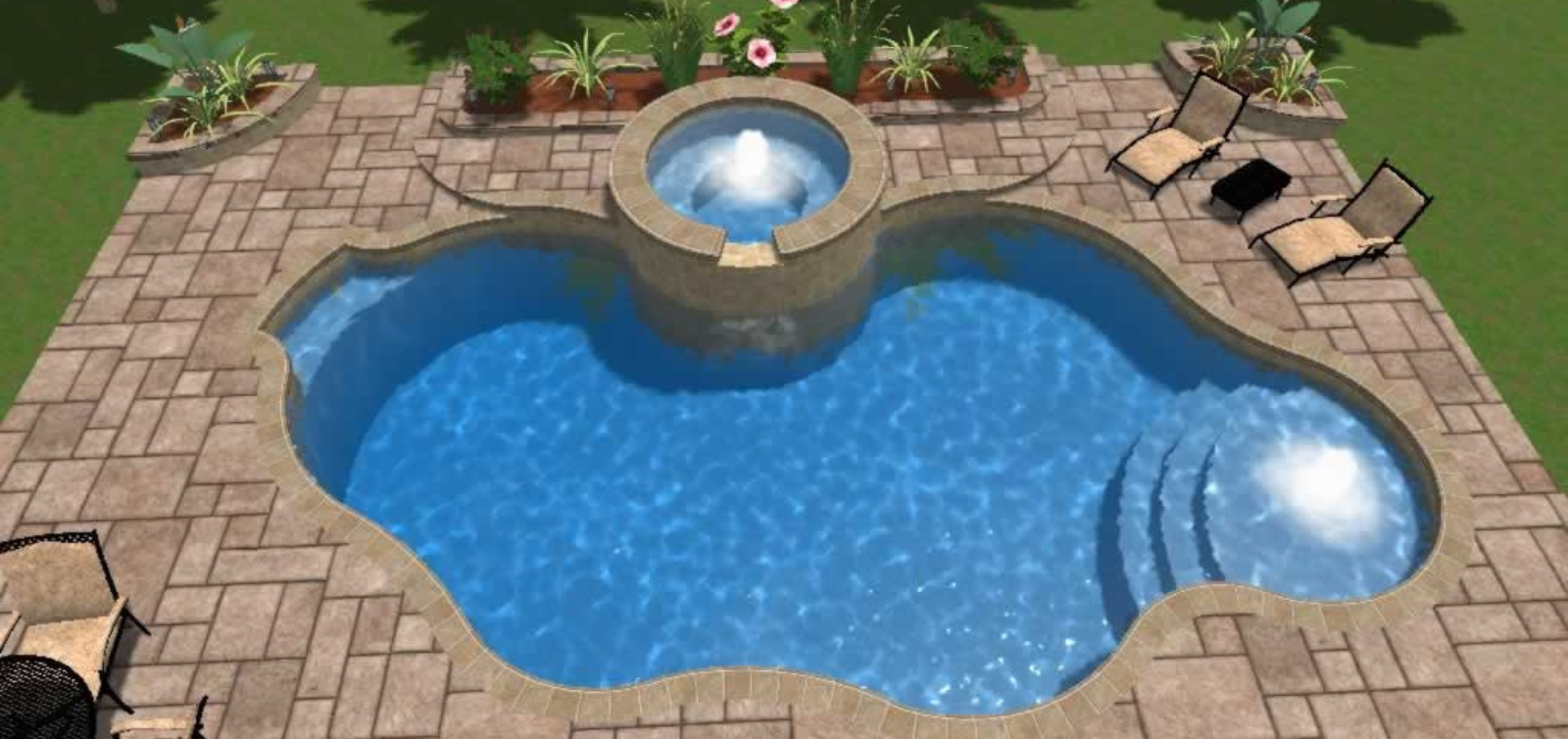 3D Pool Design Services | Lee Custom Pools