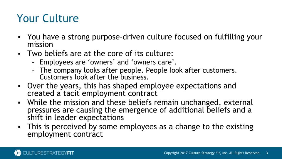 Deep Dive Culture Survey - Assess Company Culture & Needs