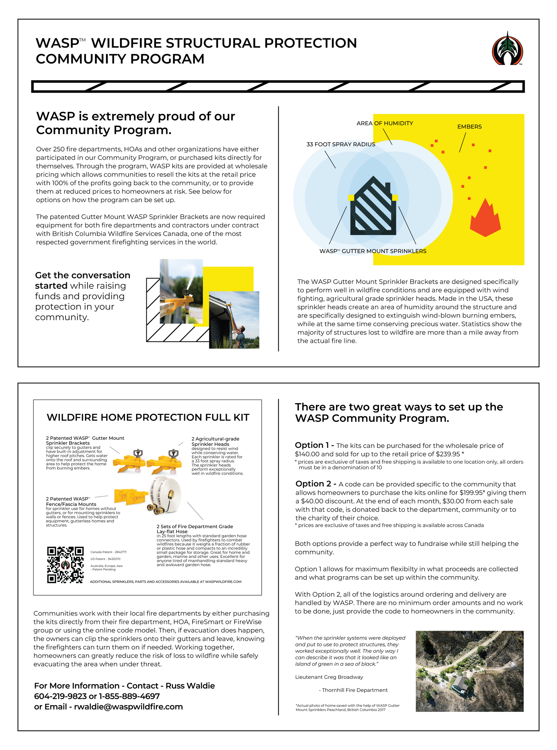 Fire Departments & Industrial | WASP Wildfire