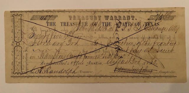 Republic of Texas Rare Currency and Documents | Texana History