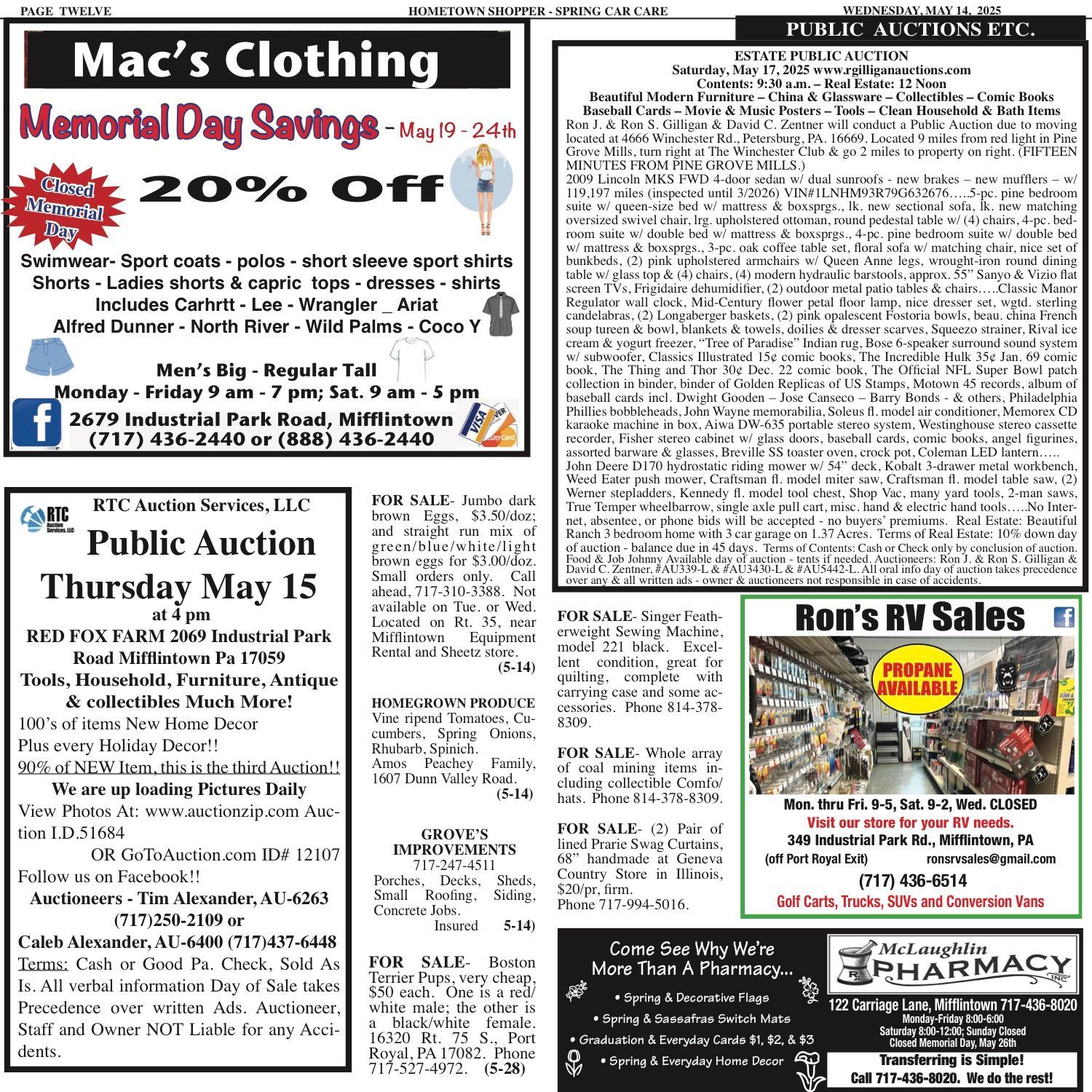 Weekly Magazine | Mifflintown, PA | Hometown Shopper