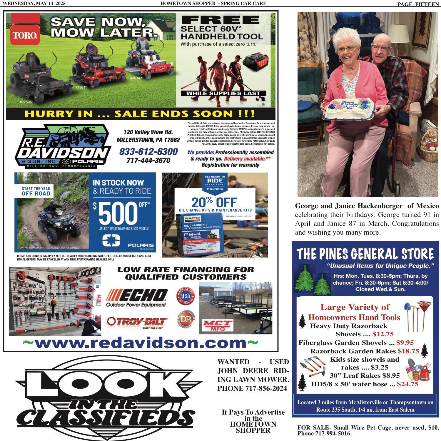 Weekly Magazine | Mifflintown, PA | Hometown Shopper