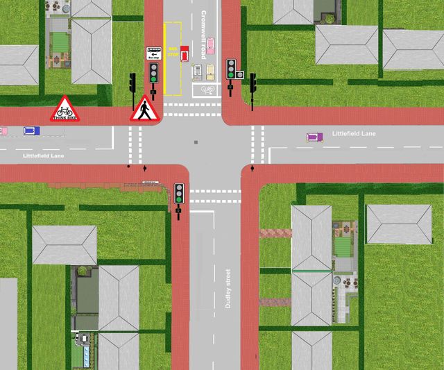 right turn filter light