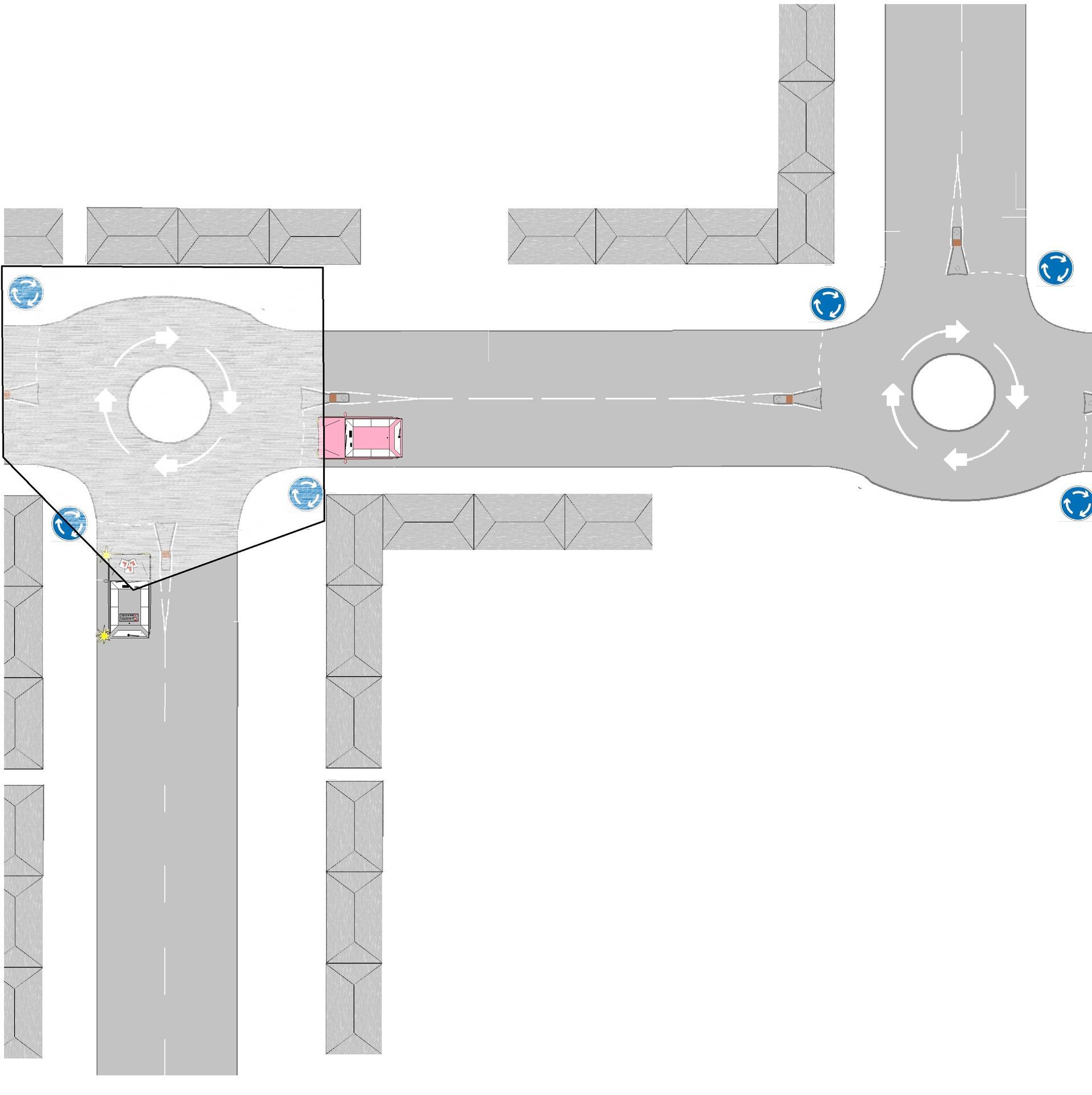 Multi lane roundabout brief