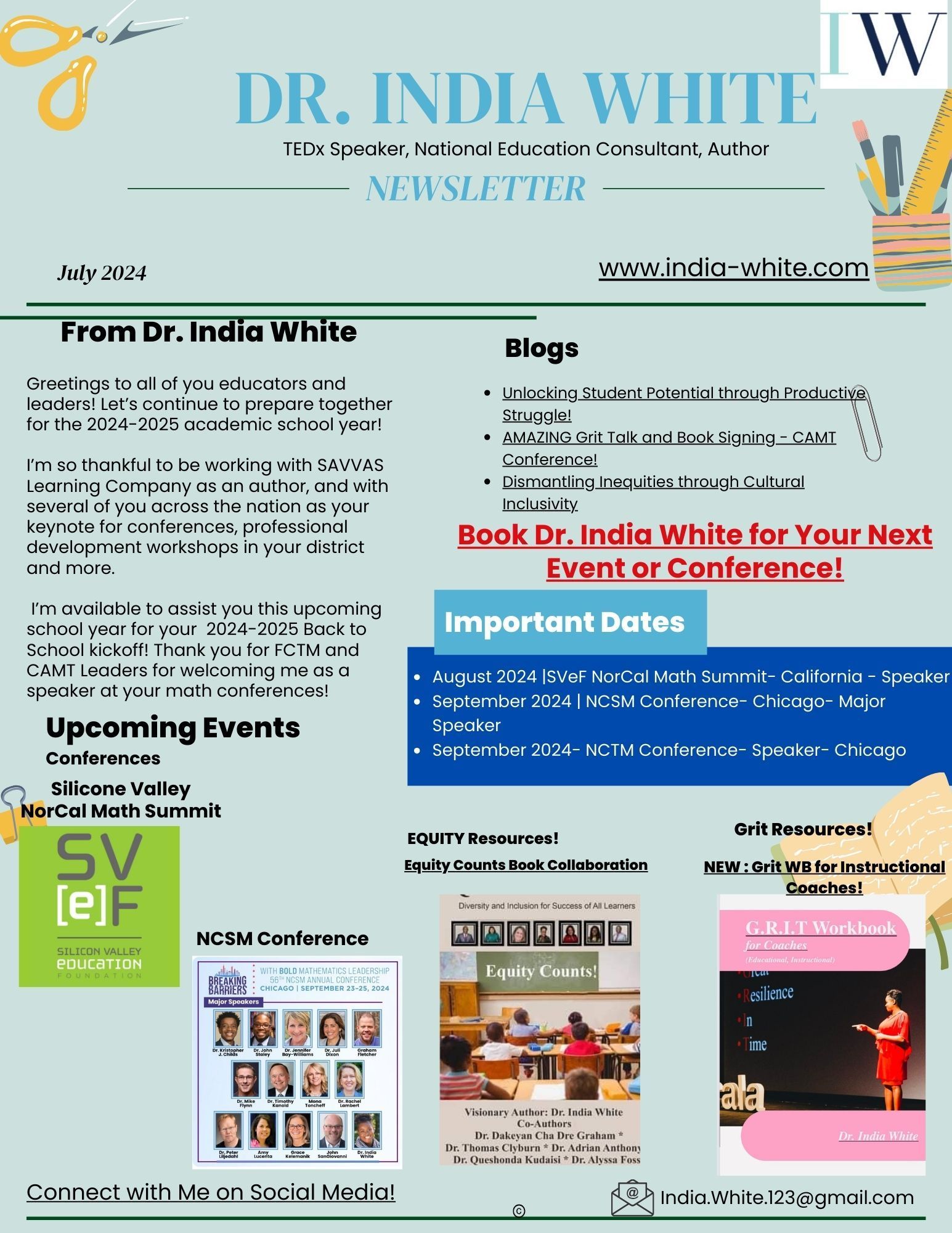 Check out my July Newsletter!!