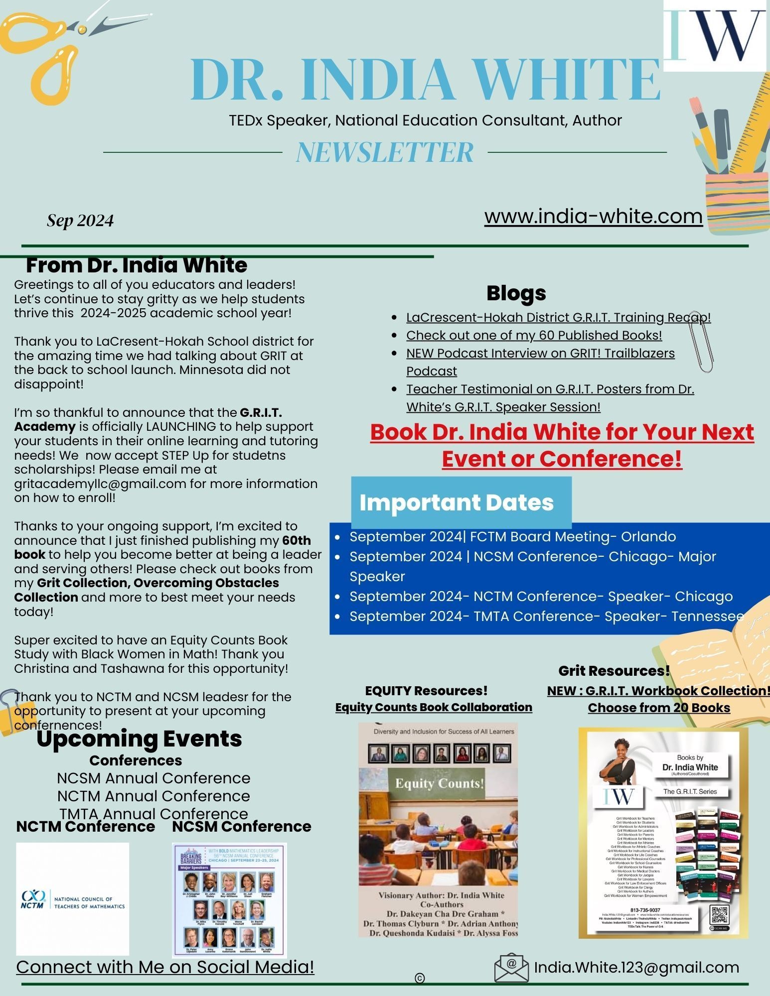 Check out my September 2024 Newsletter!