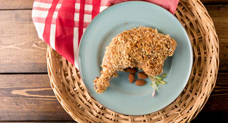 Crispy Chicken with Roasted Almonds