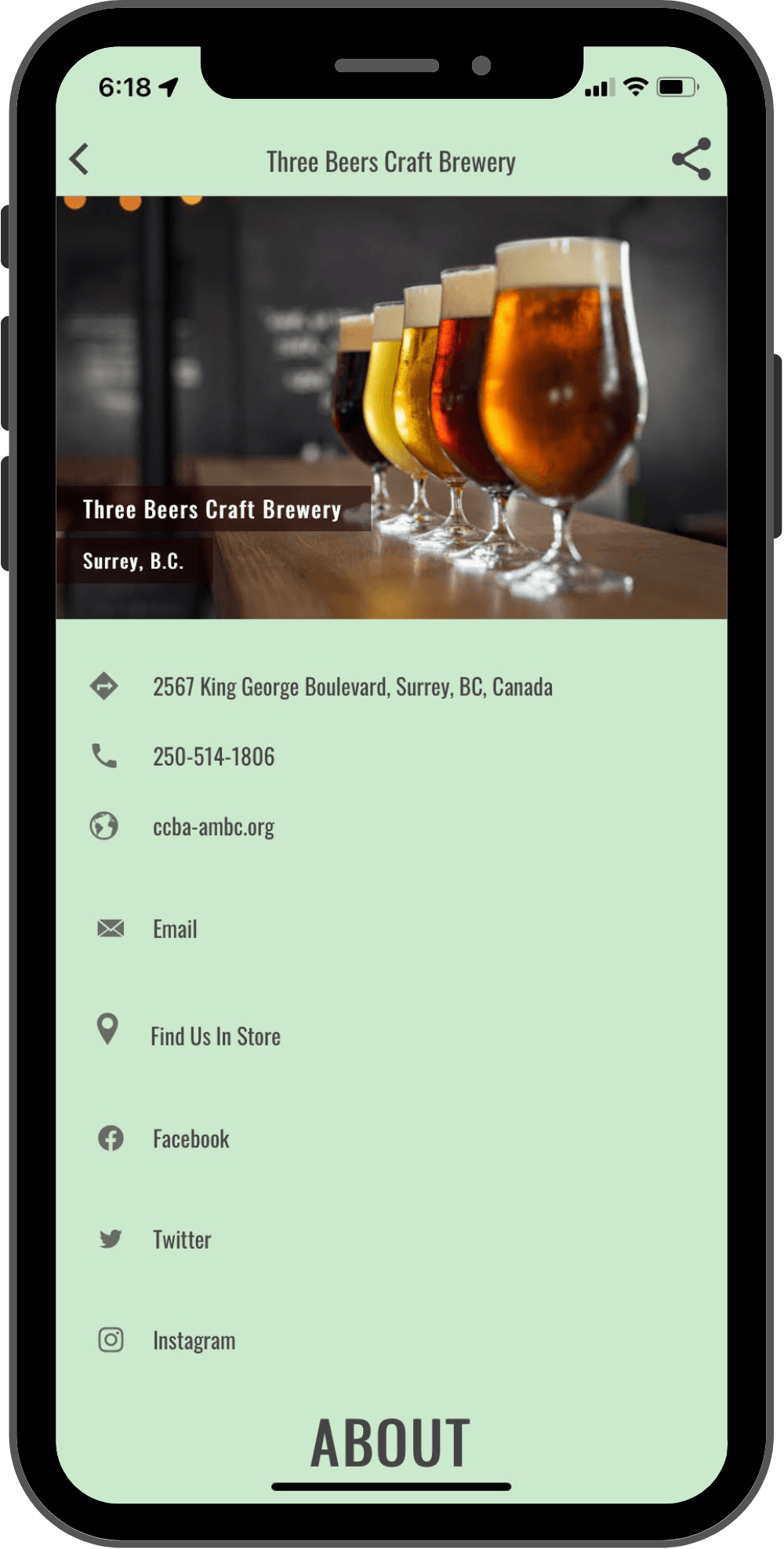 Find BC produced craft beer, wine, cider & spirits