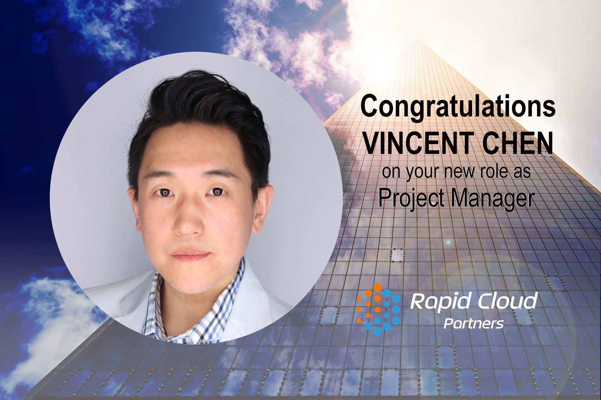 Congratulations to Vincent Chen