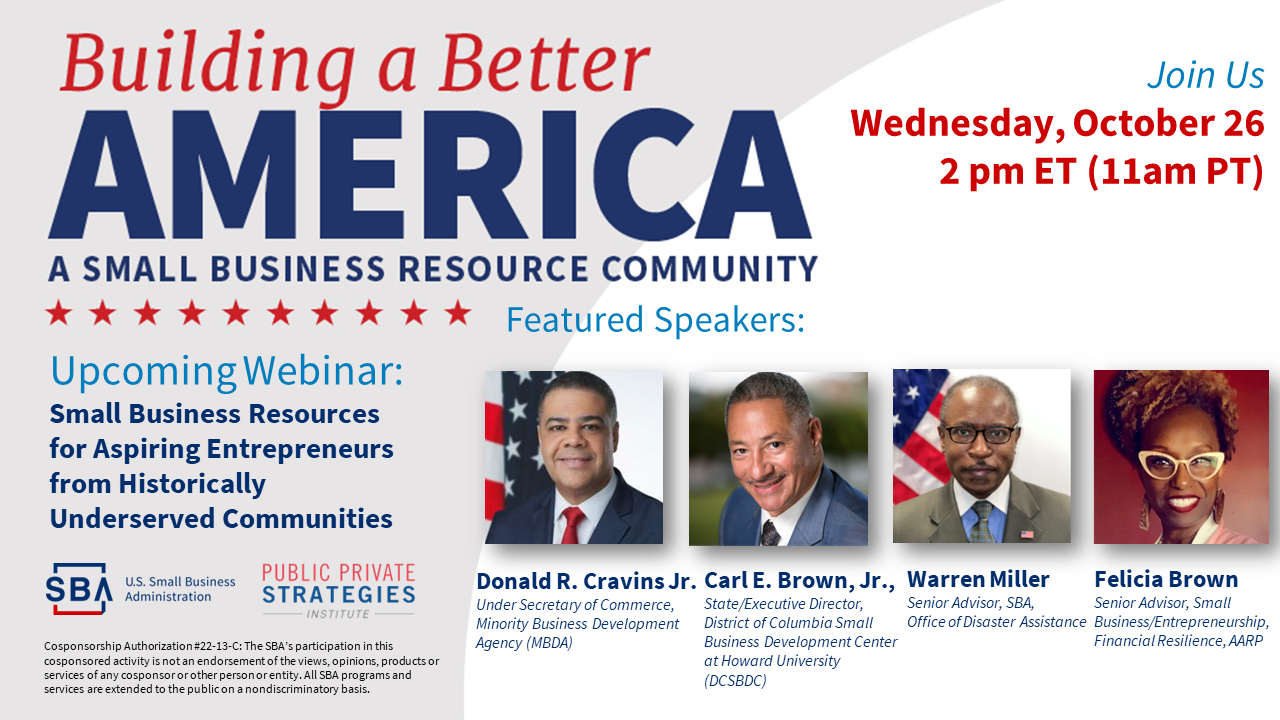 Building a Better America: Small Business Resources for Aspiring ...