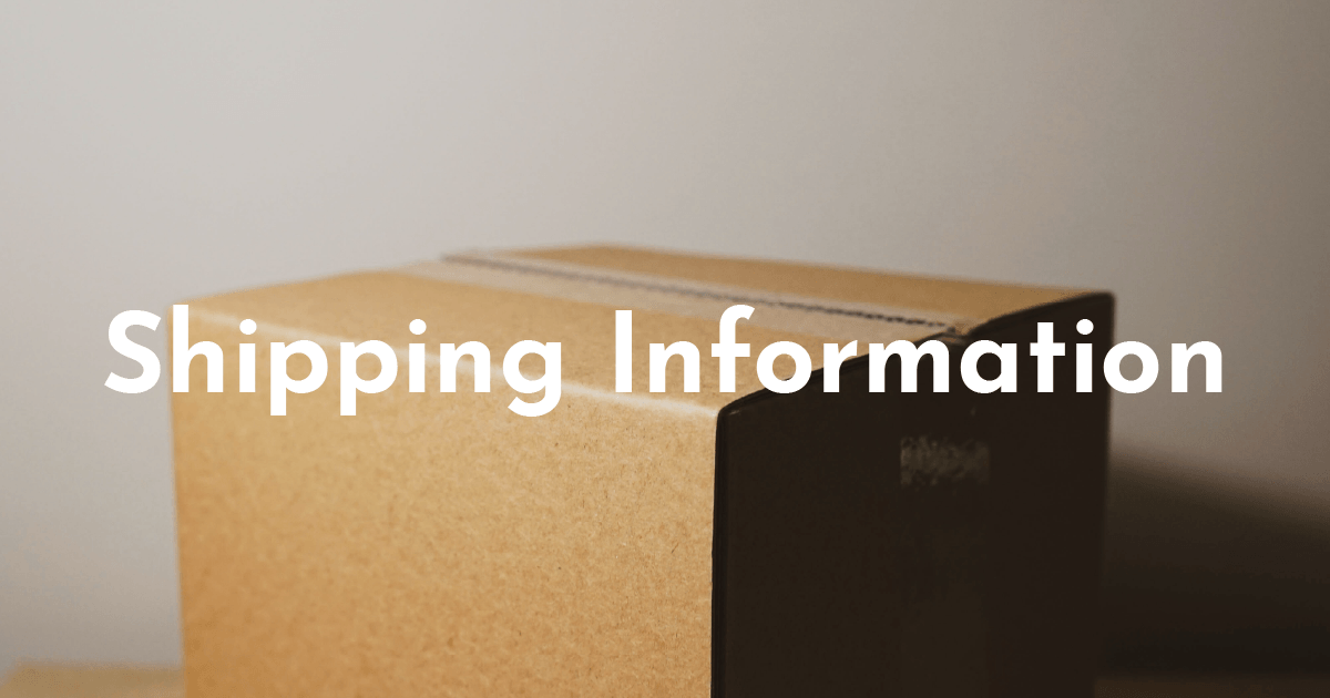 Shipping Information