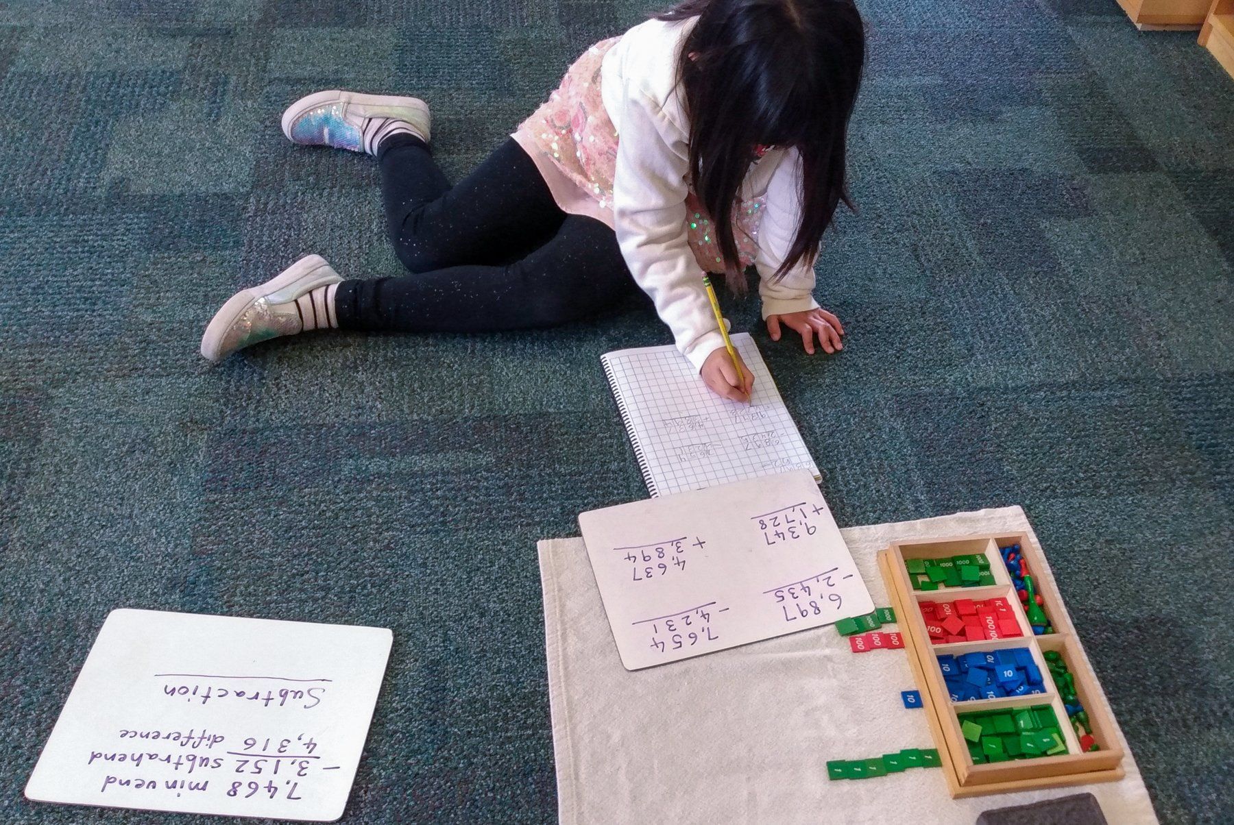 Montessori Materials: The Stamp Game