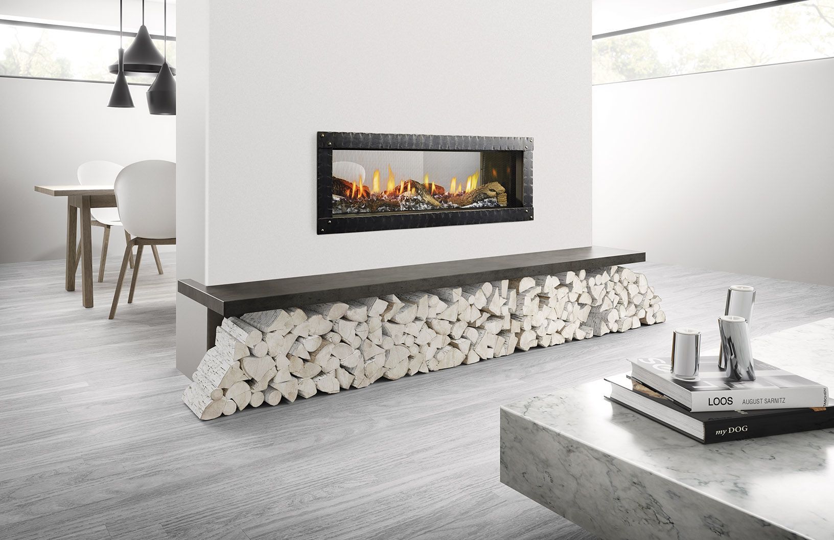 Mezzo Linear Gas Fireplace