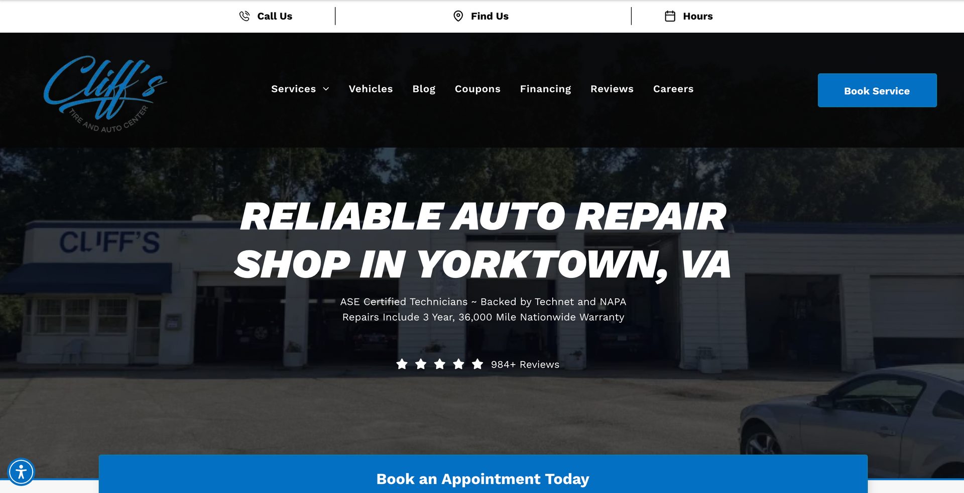 Chevrolet Auto Repair - Yorktown, VA | Cliff's Tire and Auto Center