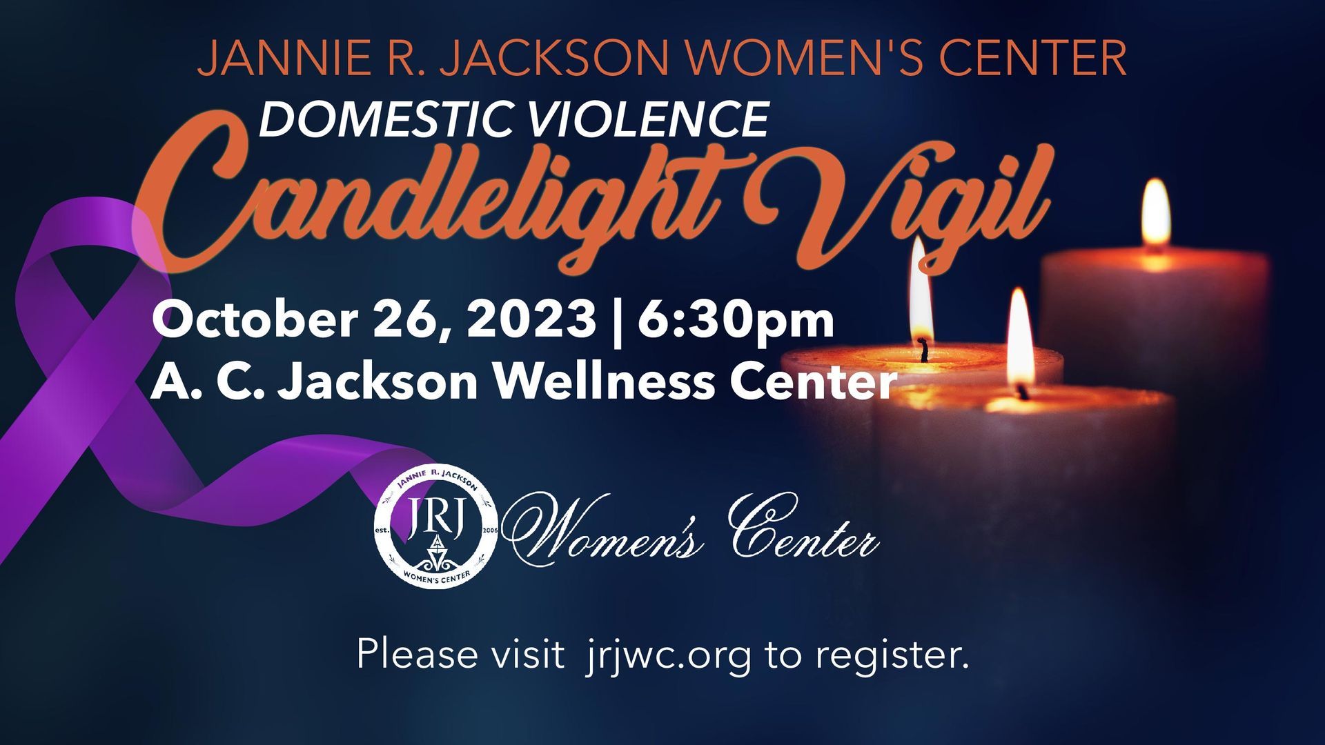 2023 Domestic Violence Candlelight Vigil Registration