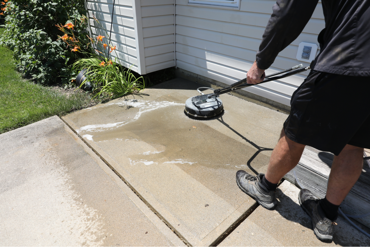 Concrete Cleaning Canberra | On Point Property Services