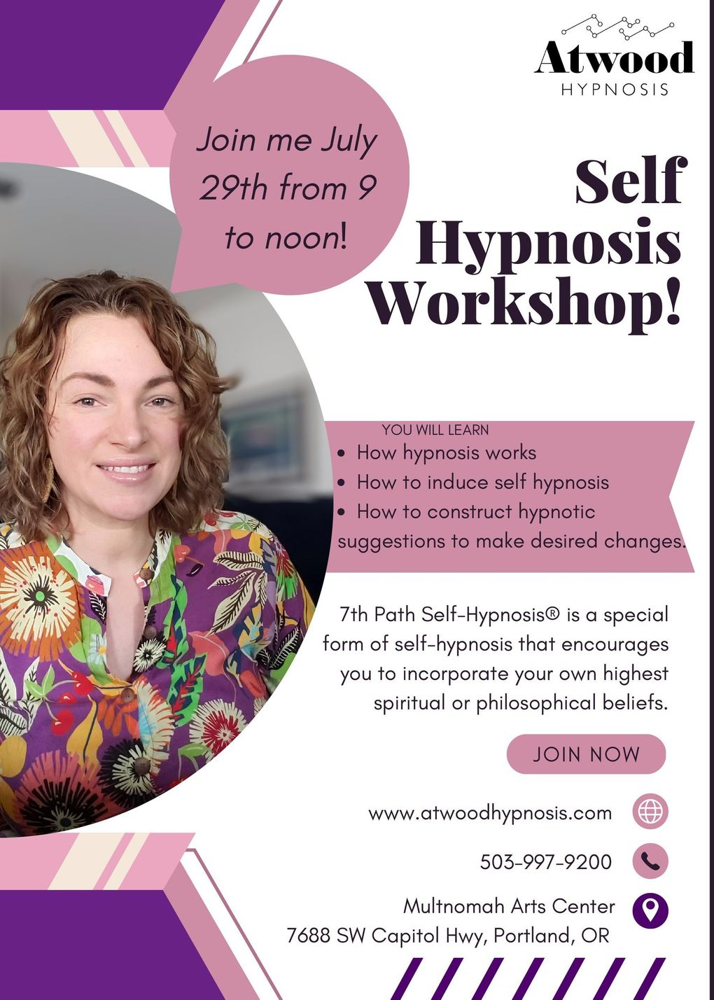 Hypnotist | Portland, Oregon | Atwood Hypnosis
