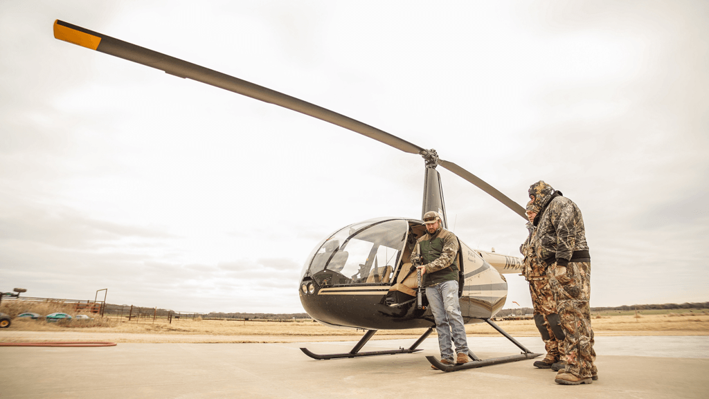 Heli Target Shooting From Webb Aviation