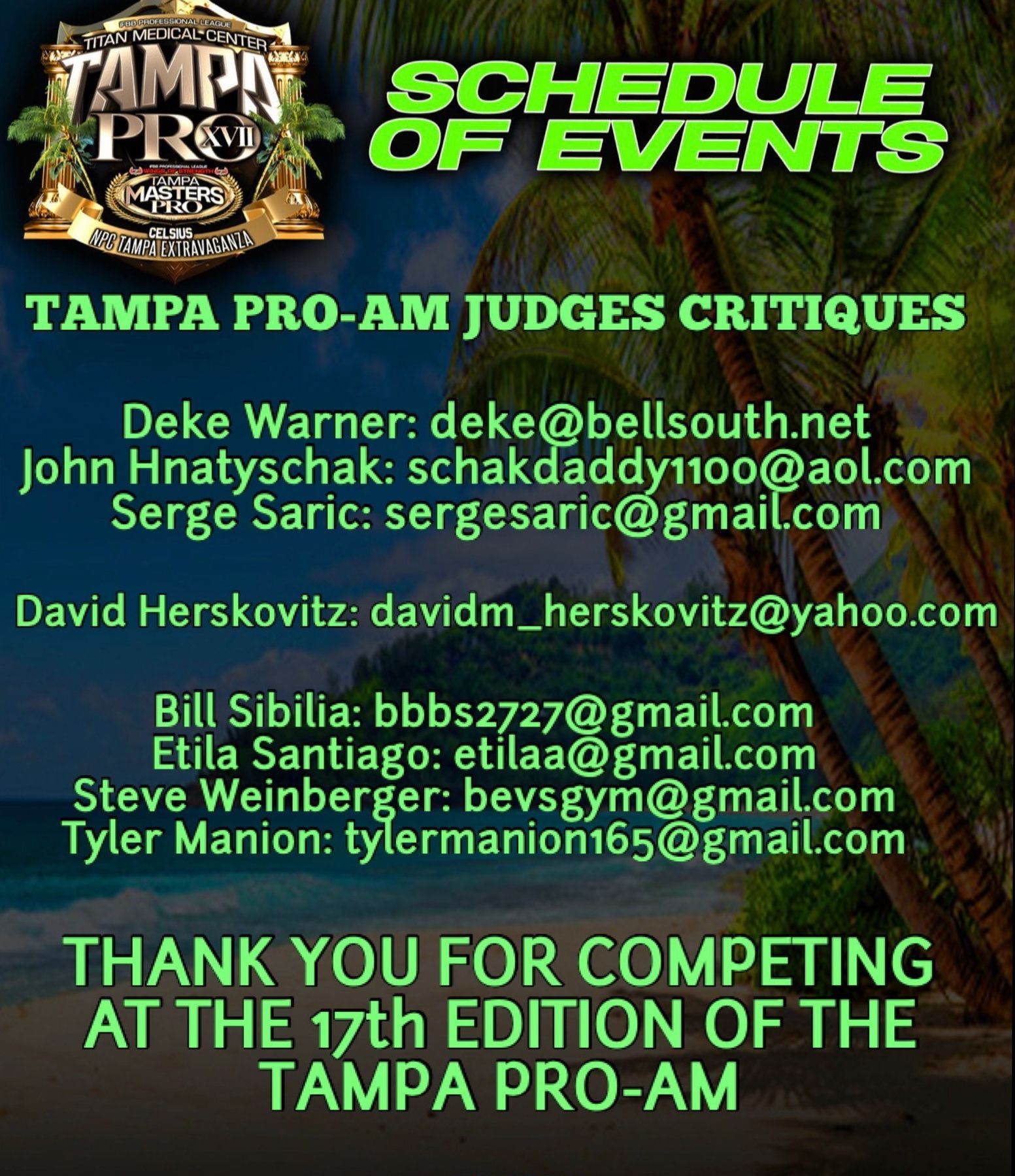 17th Annual Tampa Pro | Tim Gardner Productions