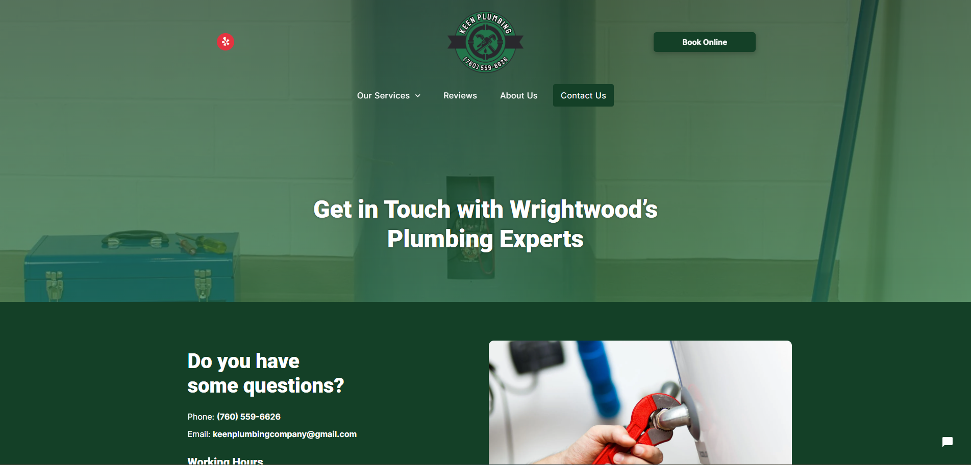 Contact Keen Plumbing – Wrightwood’s Trusted Plumbers