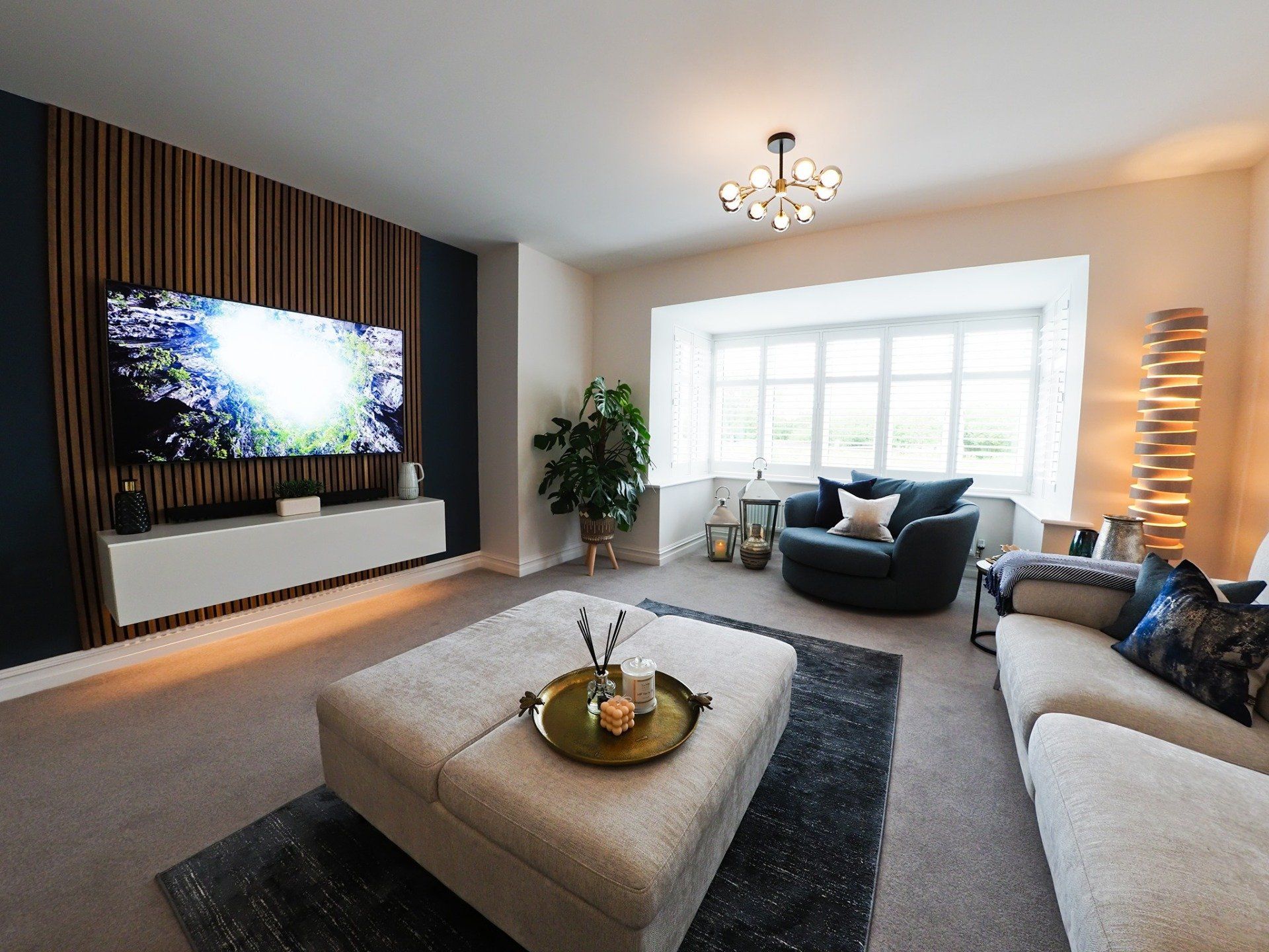 Contemporary Lounge Interior Design Project In Fleet, Hampshire