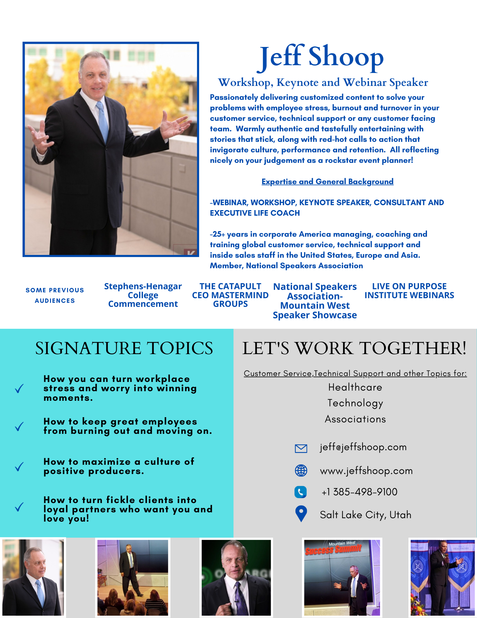 Motivational Speaker | United States | Jeff Shoop