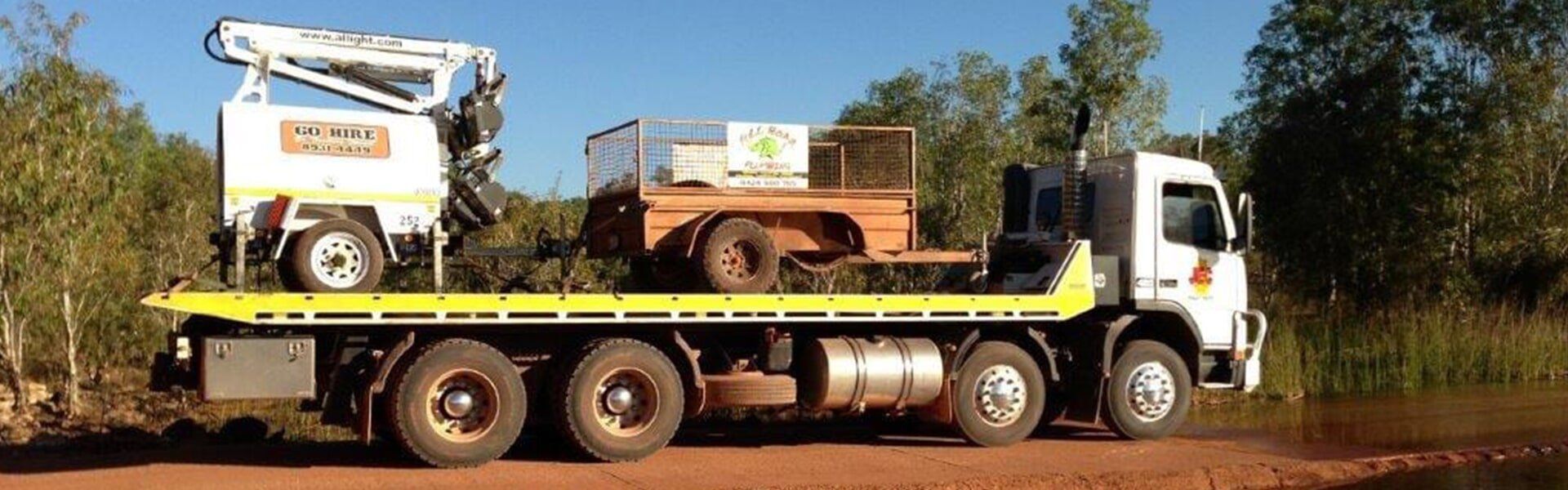 Transporting Big Machines - Heavy Haulage Towing Darwin