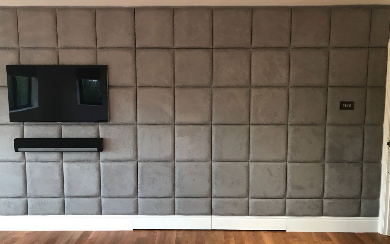 Cinema room wall tiles | The Leicester Headboard Co