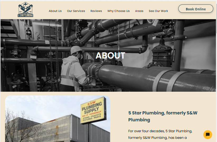 About 5 Star Plumbing | Excellence in Service Since 1982