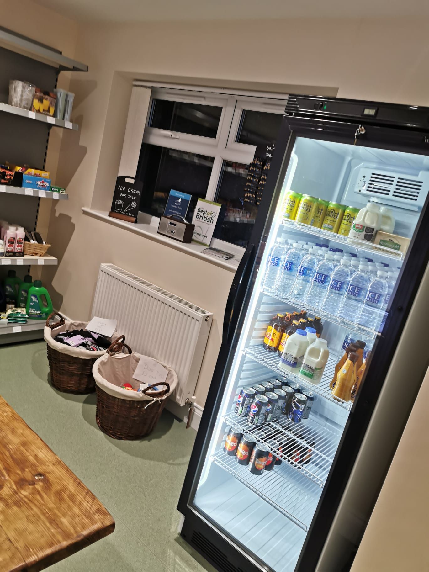 Food at Delph Bank Touring Site in Holbeach, Lincs