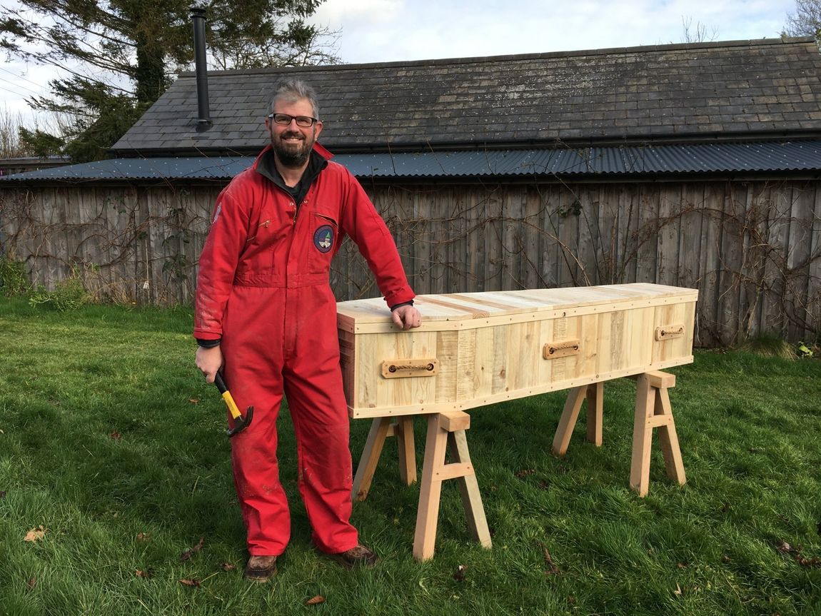 Make Eco Ecological Coffins using reclaimed & recycled wood