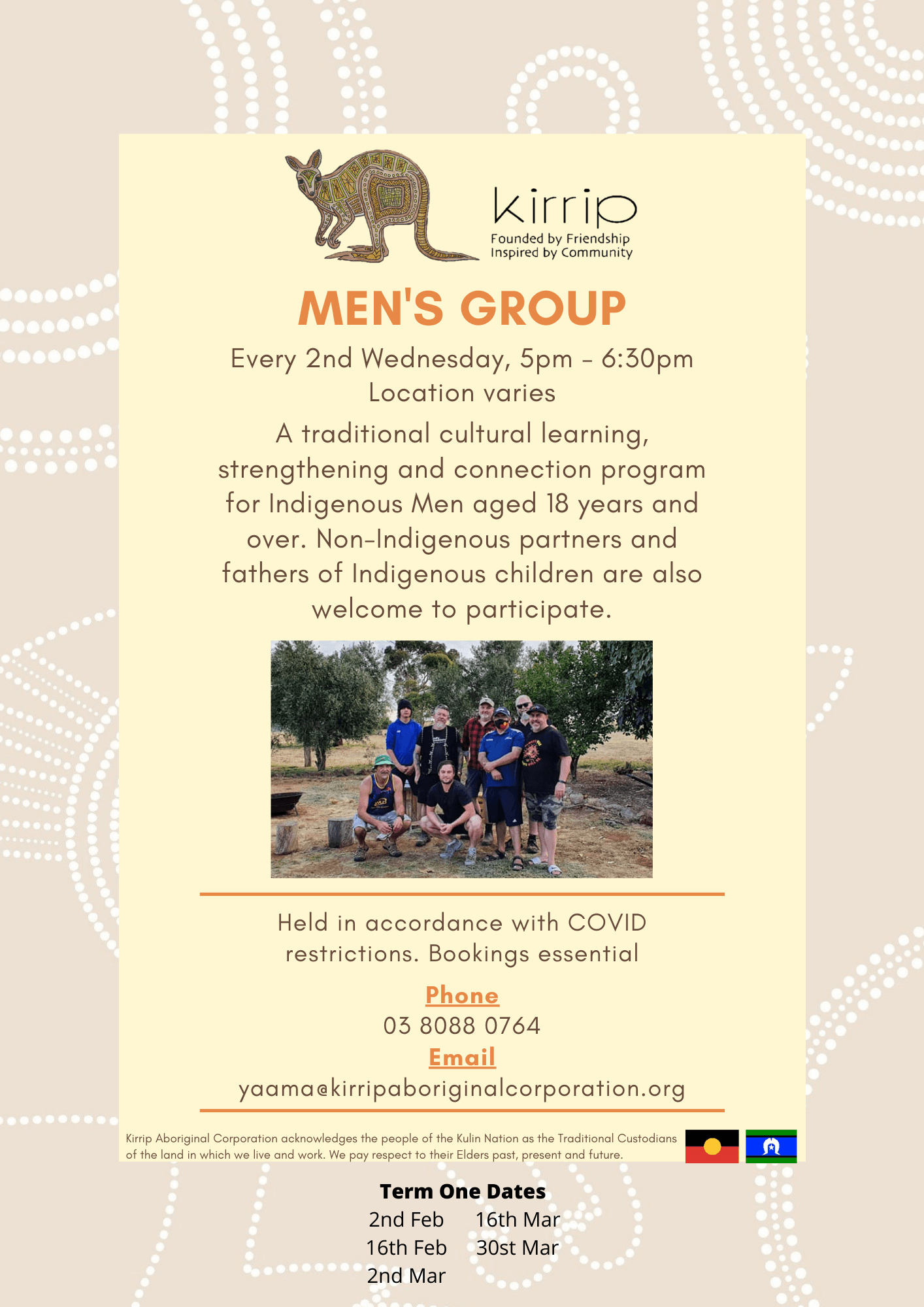 Kirrip Aboriginal Corporation | Men's Group