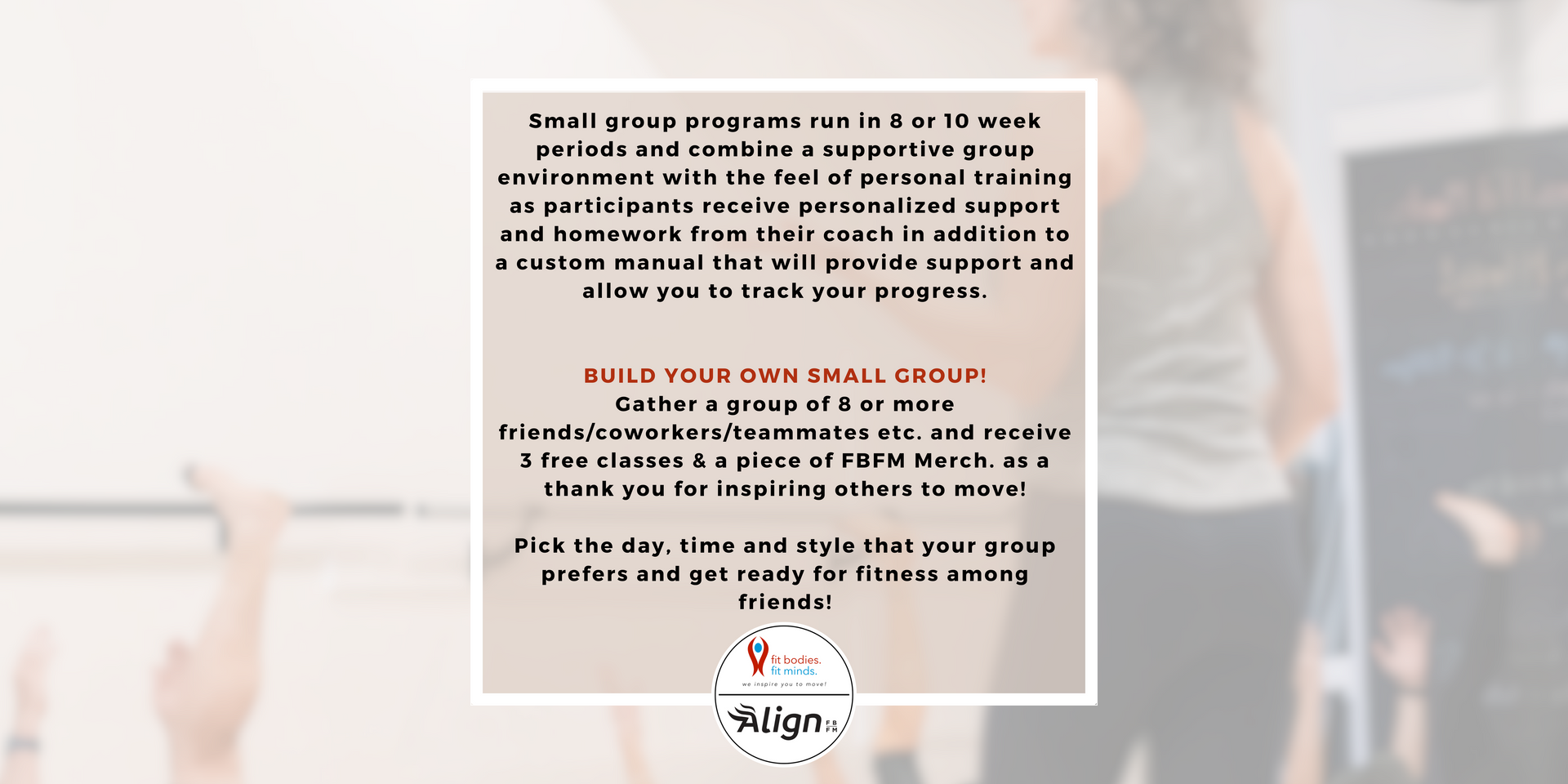 Fit Bodies. Fit Minds. Private and Group Coaching