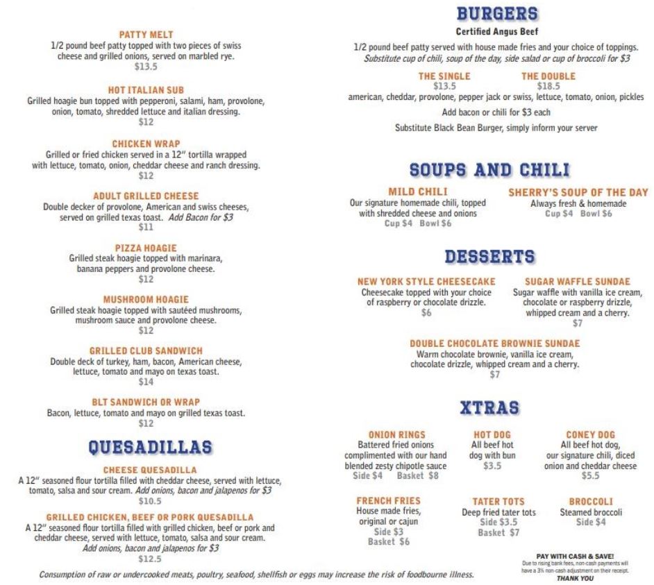 Lunch Menu | Mason, OH | James’ Third Base Sports Bar and Grill
