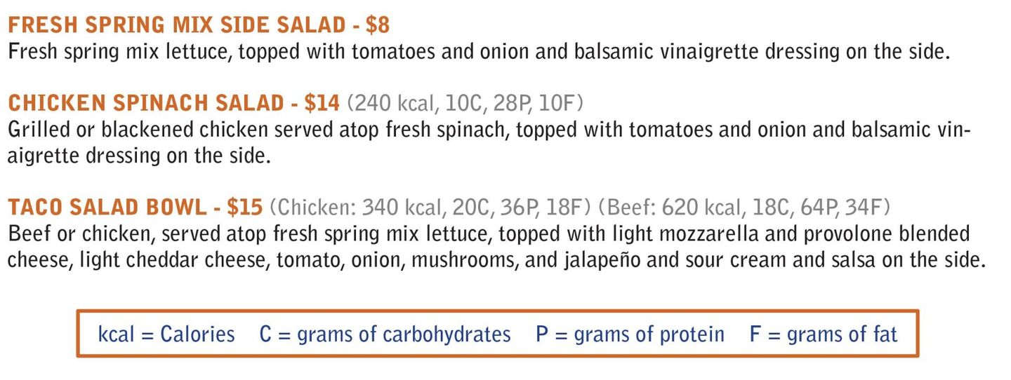 Lunch Menu | Mason, OH | James’ Third Base Sports Bar and Grill