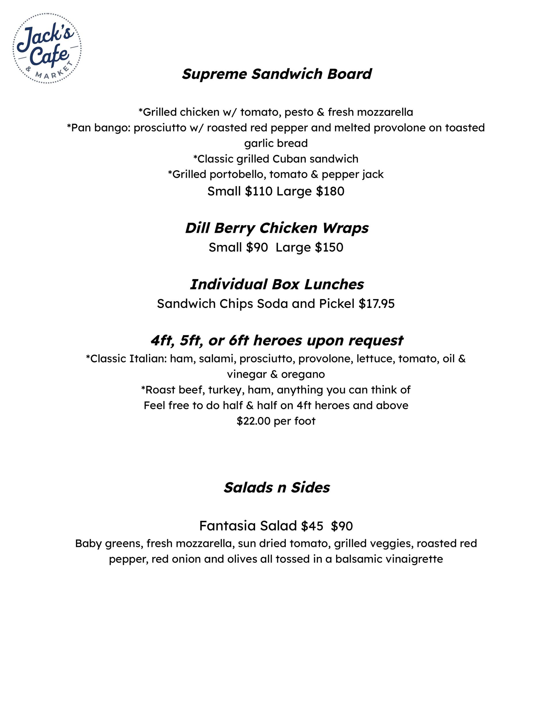 Jack's Cafe & Market - River Vale, NJ