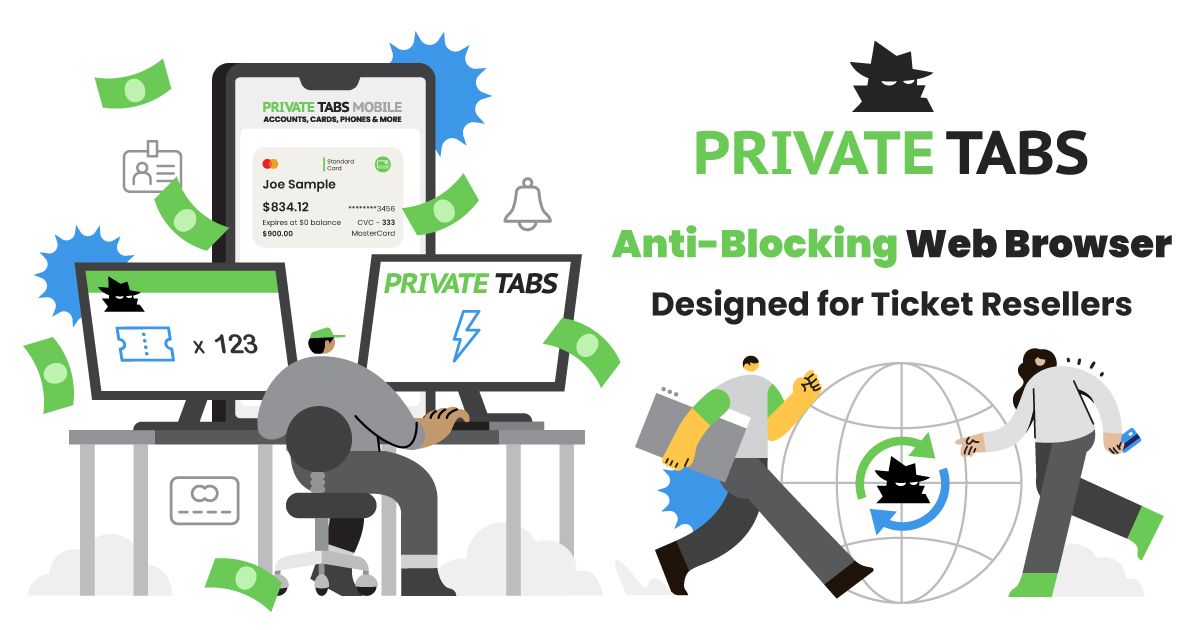 Private Tabs Anti-Blocking Browser