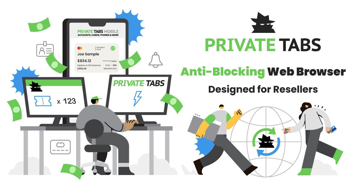 Private Tabs Anti-Blocking Browser