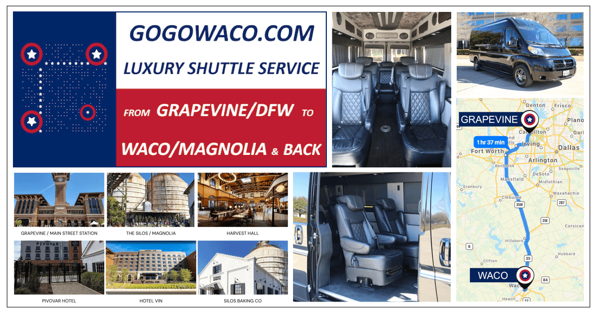 Daily Scheduled Shuttle Service to and from WACO and Dallas TX