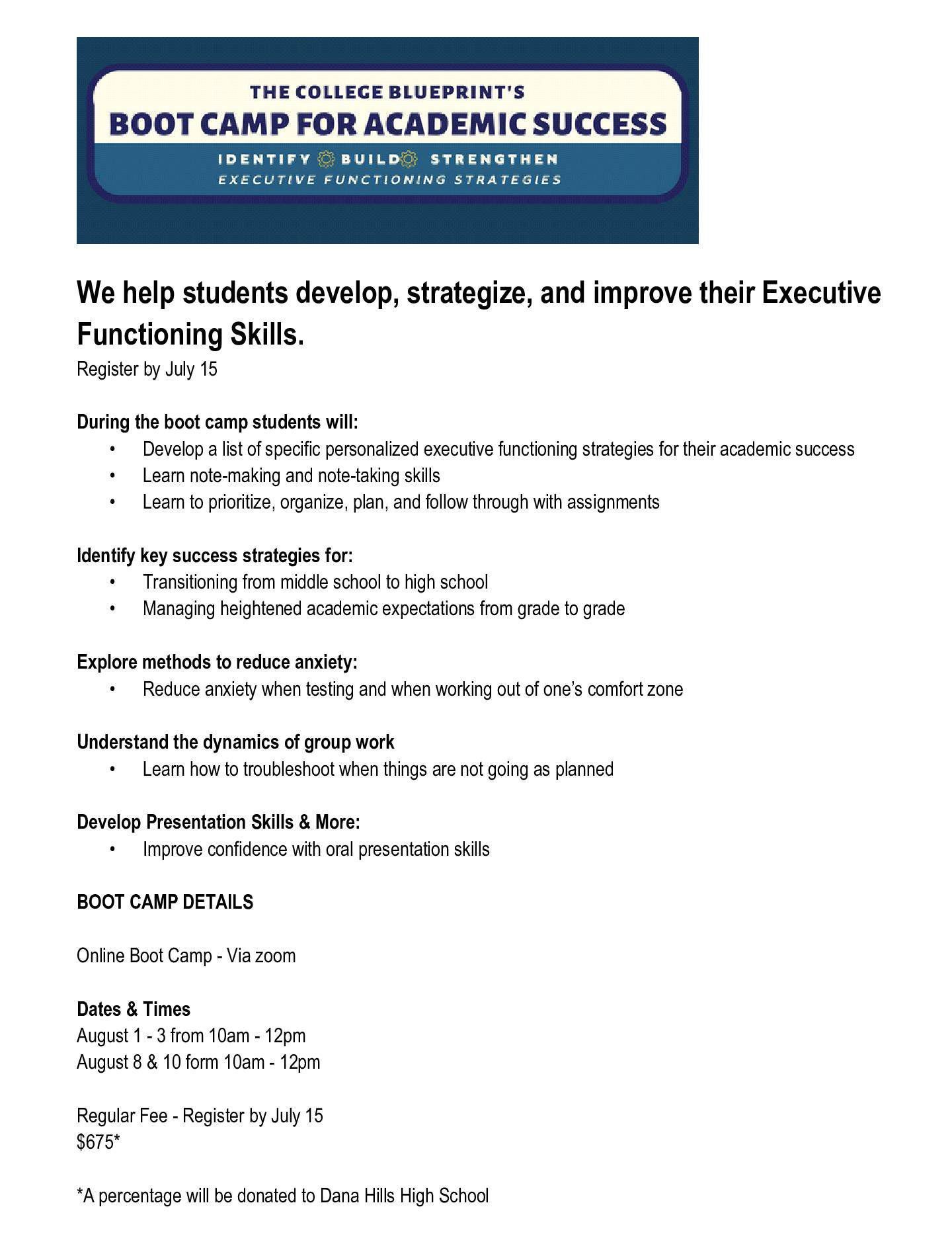 College Admission Counseling, Planning, and Academic Services - The ...