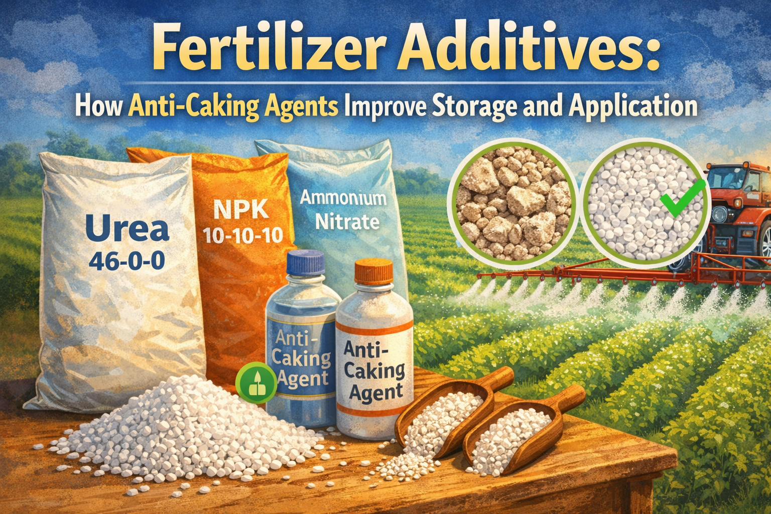 Fertilizer Additives: Anti-Caking Improve Storage & Application