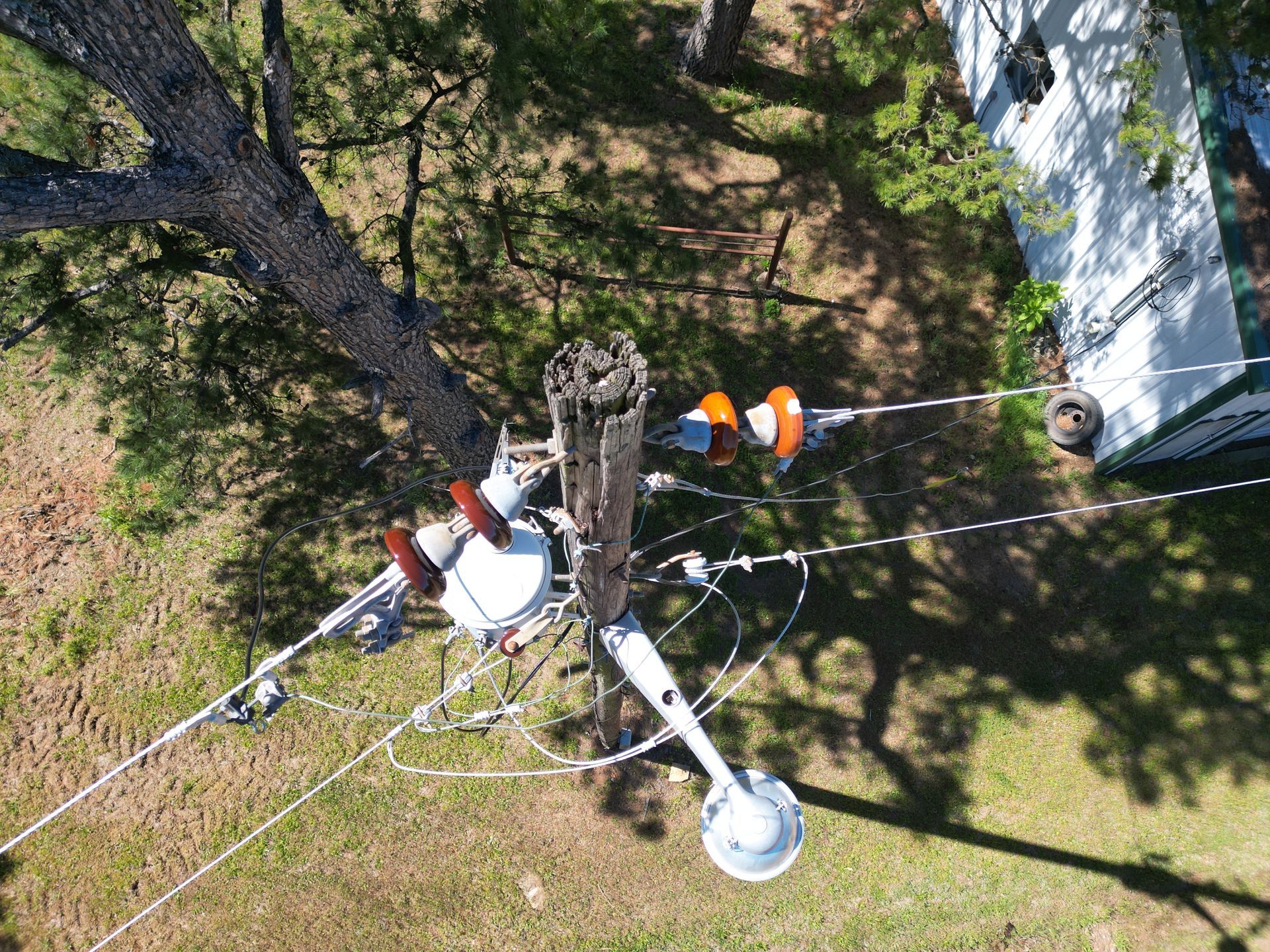 Pole Damage on Inspection From Above