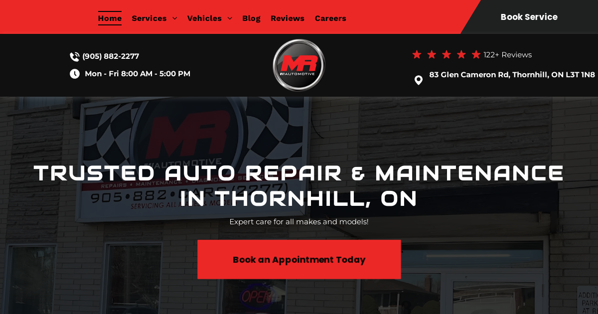 Auto Repair in Thornhill, ON | MR Automotive