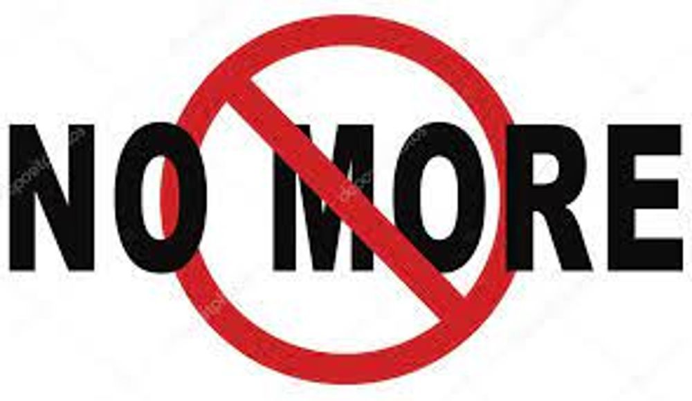 Say "No More"
