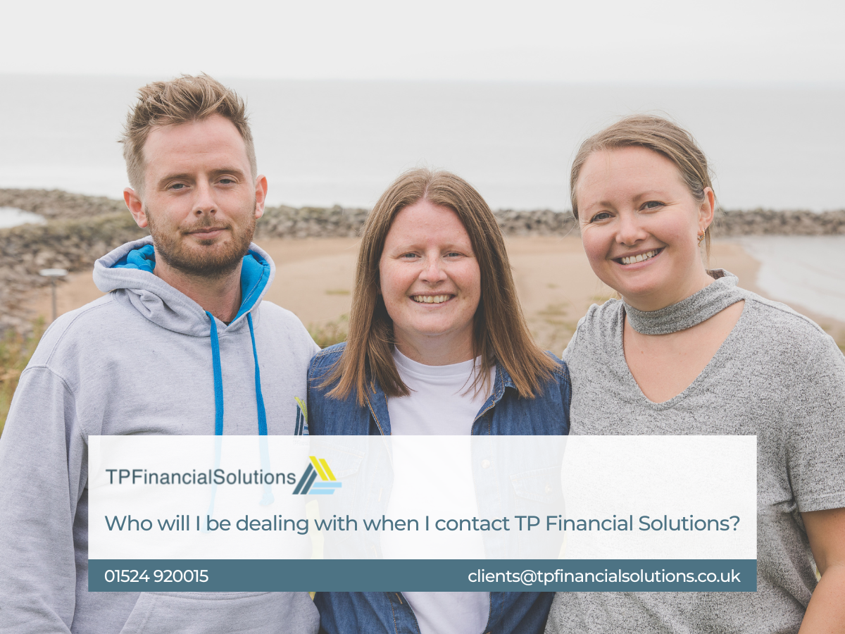 Who will I be dealing with when I contact TP Financial Solutions?