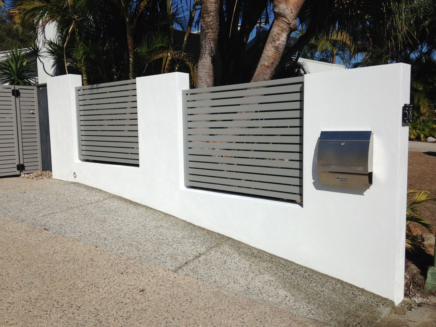 Aluminium Slat Panels and Gates | Oceans Fencing